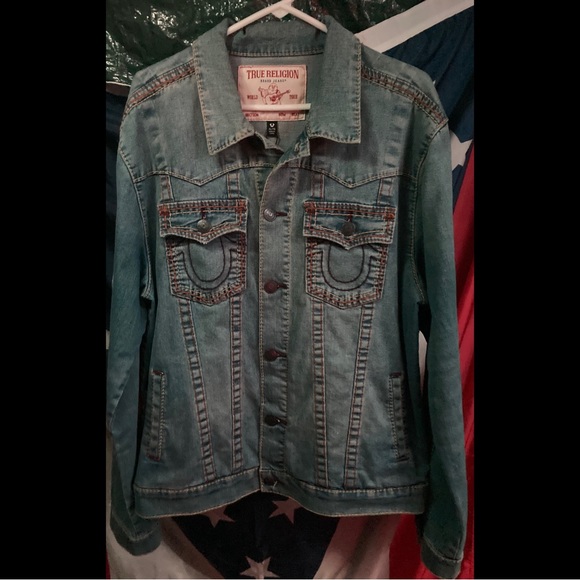 True Religion | Jackets & Coats | Rare Blue With Tag True Religion ...
